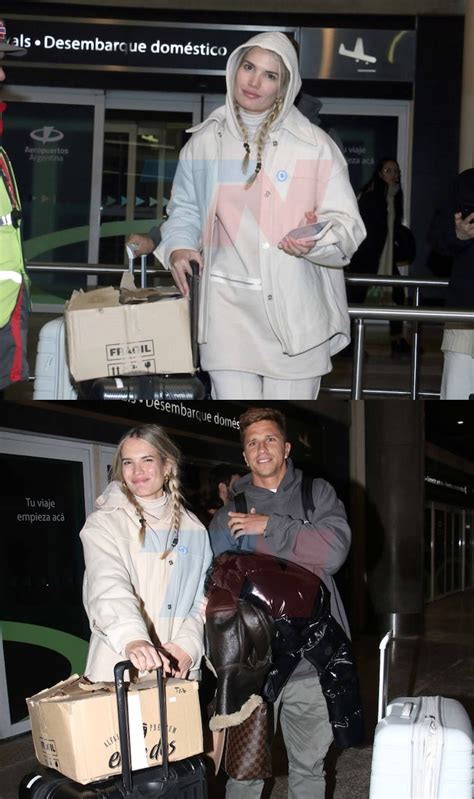 Eva Bargiela Y Gianluca Simeone Fueron Sorprendidos En Aeroparque Y Un