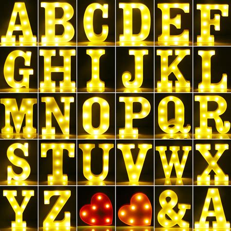 Led字母灯数字英文浪漫惊喜生日表白求婚布置创意用品场景装饰灯虎窝淘