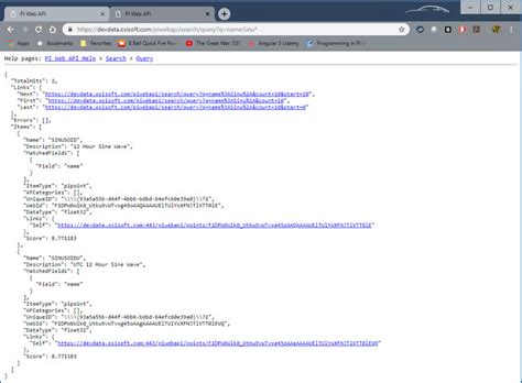 Pi Web Api Search Query Fails
