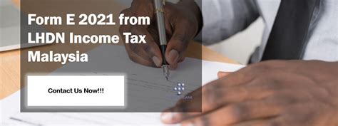 Form E 2021 From Lhdn Income Tax Malaysia