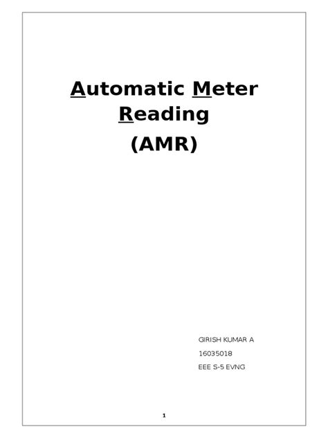 Automatic Meter Reading Pdf Radio Transmitter