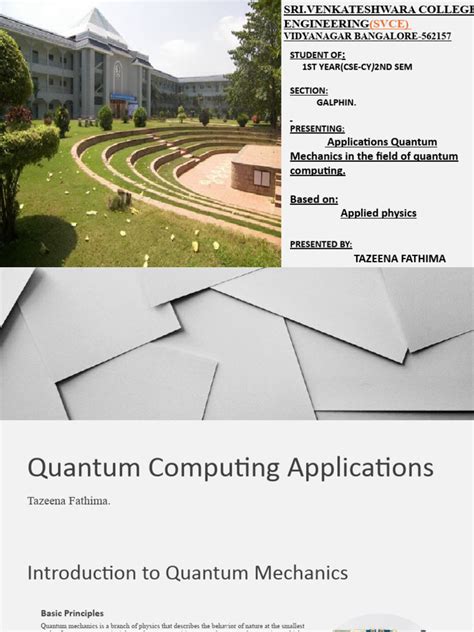 Presentation 59 Pdf Quantum Computing Computing