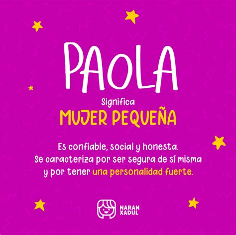 Significado Del Nombre Paola