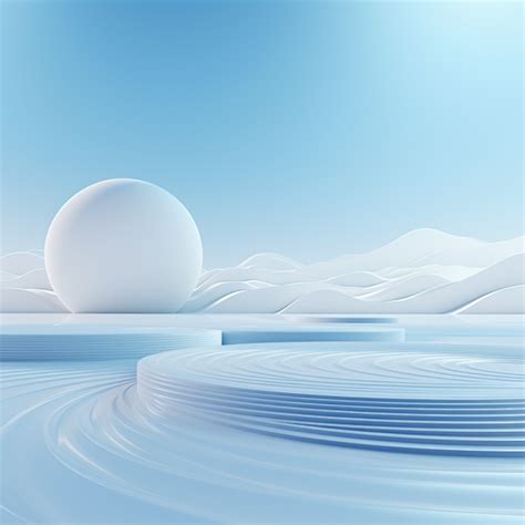 Ai浅蓝色展台海报背景