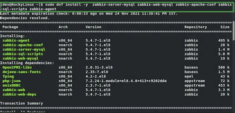 Guide With Screenshots How To Install Zabbix On Rocky Linux Almalinux