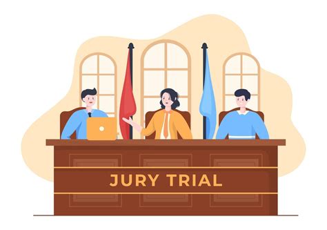 Jury Trial Clipart