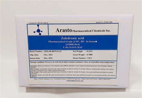 Zoledronic Acid Arasto