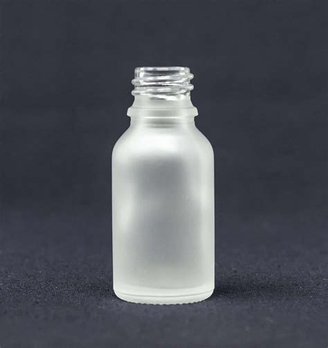 15 Ml Frosted Clear Glass Bottles