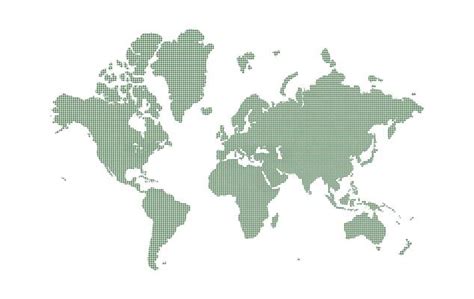 World Map Green Vector Art Icons And Graphics For Free Download