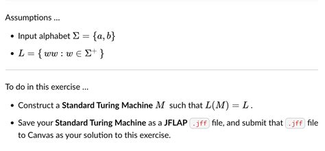 Solved Assumptions Input Alphabet Σ Ab L InΣ To