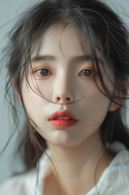 Premium Photo Asian Girl Kpop Portrait Generative Ai