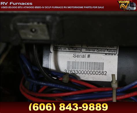 RV Appliances USED 20 000 BTU ATWOOD 8520 IV DCLP FURNACE RV MOTORHOME