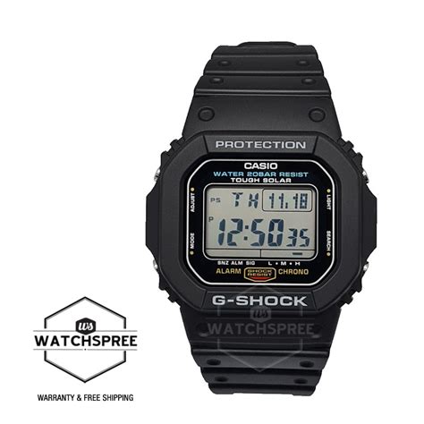 Casio G Shock Tough Solar Black Resin Band Watch G5600ue 1d G 5600ue 1d