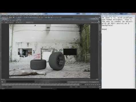 Maya Tutorial Rendering Using Hdri Enviro On Backplate Inside Mental