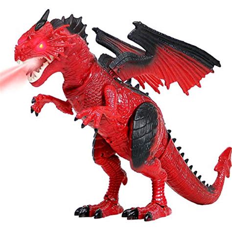 Liberty Imports Dino Planet Battery Operated Walking Fire Dragon Toy