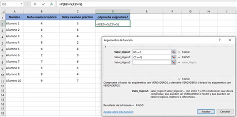 Función Y en Excel Tutorial Excel