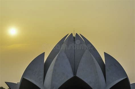 Lotus Temple Is A Bahai House Of Worship Located In New Delhi India