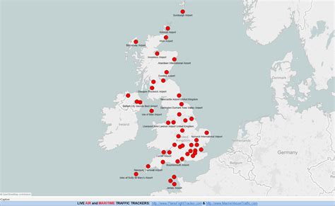 International Airports In England Map United States Map