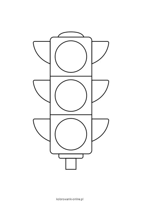 Światła Drogowe Kolorowanka Kolorowanki Onlinepl