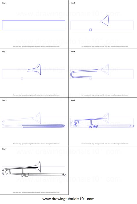 How To Draw A Trombone Drawing Tips Guide