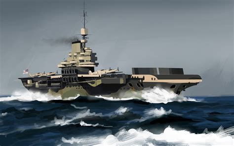 Dueck Original Absurdres Bad Id Bad Pixiv Id Highres Aircraft Aircraft Carrier Airplane