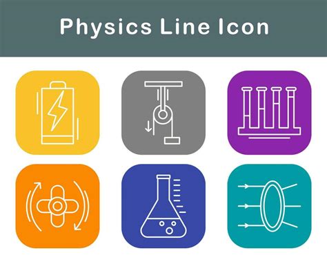 Physics Vector Icon Set 20653600 Vector Art At Vecteezy