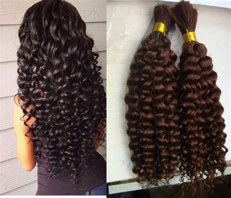Malaysian Virgin Hair Kinky Curly Human Braiding Hair Bulk No Weft