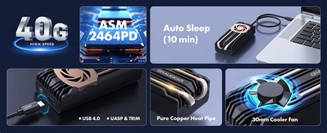 Graugear Usb4外接盒 Usb 4 0 Type C M 2 Nvme外接盒 Tb4 3 40gbps高速傳輸 蝦皮購物