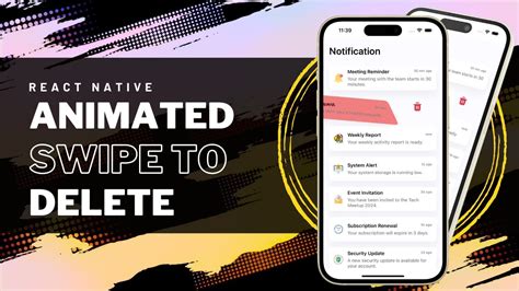create react native animated swipe to delete youtube