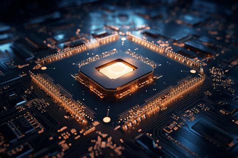 Premium Photo Quantum Computing Chip With Ethereal Particles For 00095 00