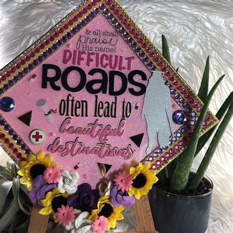 Custom Flower Graduation Cap Graduation Cap Decoration College