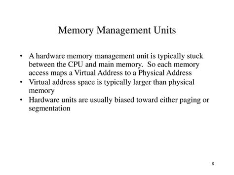 cse451 memory management introduction autumn ppt download