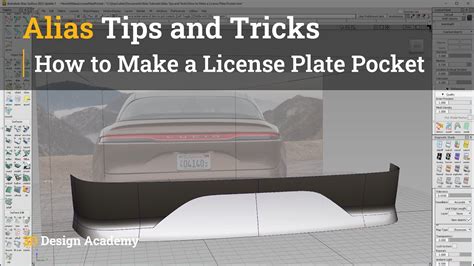 Alias Tips And Tricks 19 How To Make A License Plate Pocket YouTube