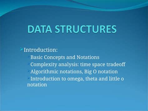 Basics Of Data Structure Types Of Data Structures Ppt
