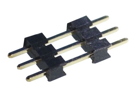 Double Plastic 10 Pin Header Connector 180 Degree Type Pcb Pin Connector