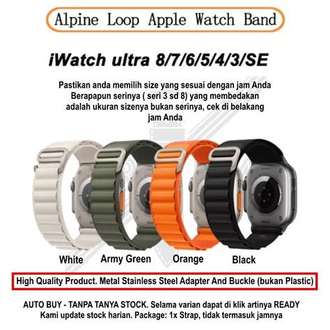 Jual Alpine Loop Tali Jam Strap Untuk Apple Watch 45mm 44mm 42mm 41mm 40mm 38mm 49mm Shopee