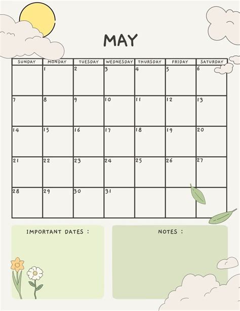May Calendar 2023 Notability Gallery Artofit