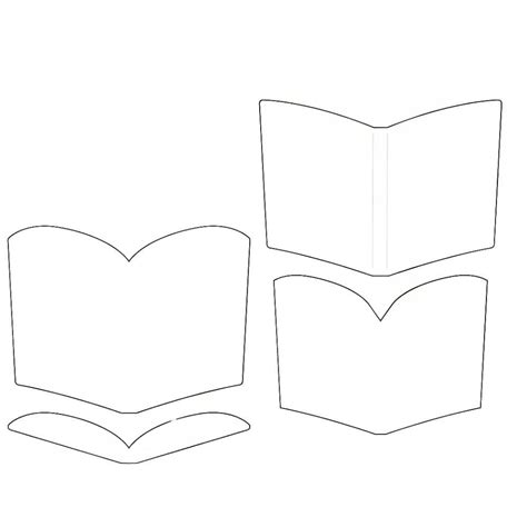 Molde De Livro Aberto Para Imprimir Artesanato Passo A Passo