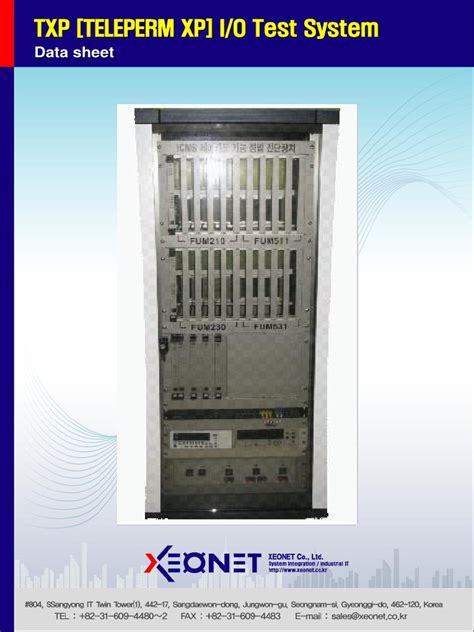 Data Sheet Txp Teleperm Xp Io Test System Pdf Input Output