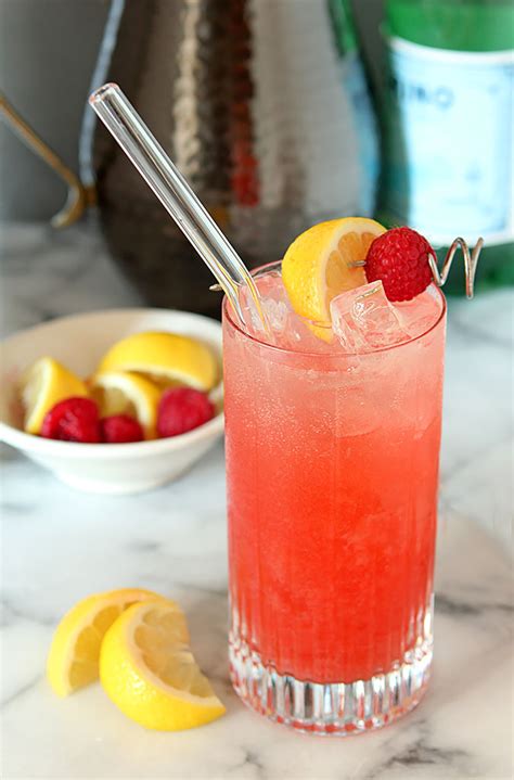 Sparkling Raspberry Bourbon Lemonade Cocktail Creative Culinary