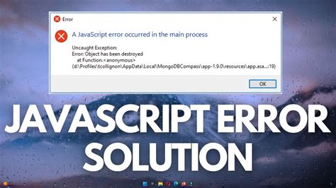 Javascript error occurred in the main process | How to fix on PC 🔥 - YouTube
