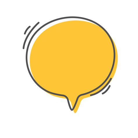 Hand Drawn Text Box Cute Cartoon Style Talking Dialogue 28177068 Png