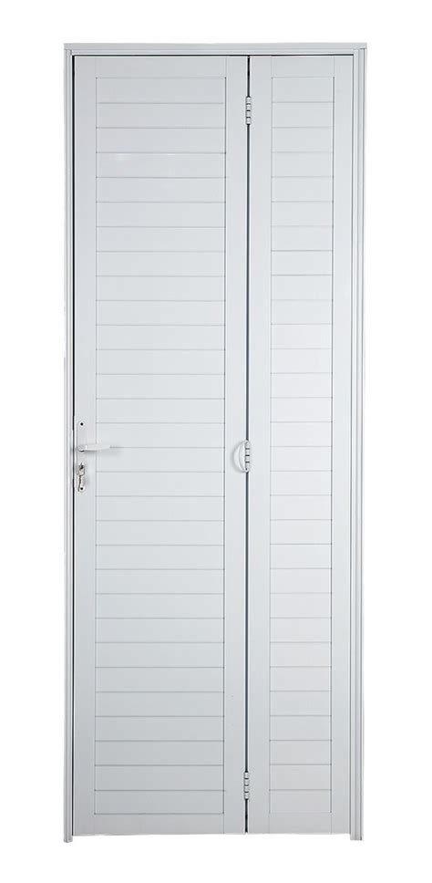 Porta Camarão Alumínio Branco Lambril x m Fechadura Caza Mooca