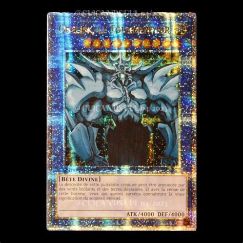 Carte Yu Gi Oh Lc01 Fr001 Qcse Obelisk Le Tourmenteur Starlight Rare 25th Cdiscount Jeux Jouets