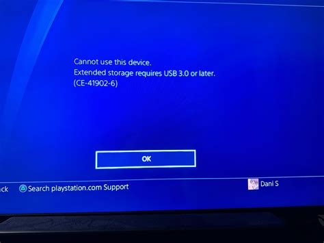 External Storage Error Rplaystation