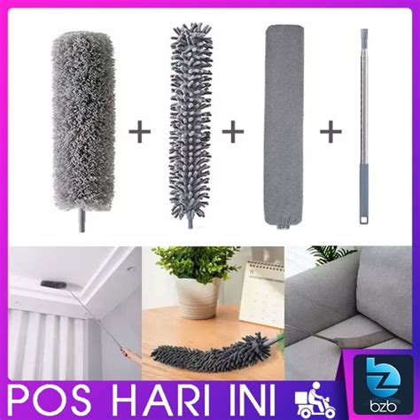 Telescopic 💥 4 In 1 Microfiber Duster Set 280cm Extra Long Handle Dust