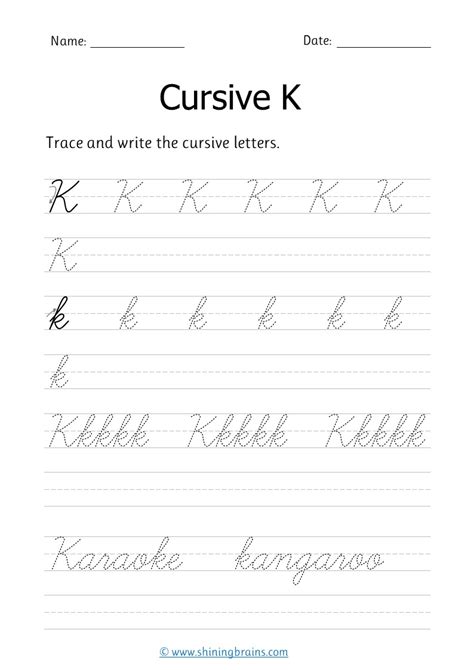Cursive Letters Free Cursive Writing Practice Worksheets