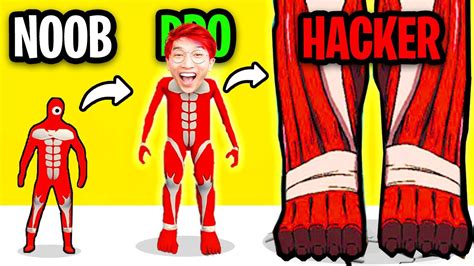 NOOB Vs PRO Vs HACKER In GIANT SMASH ALL LEVELS YouTube