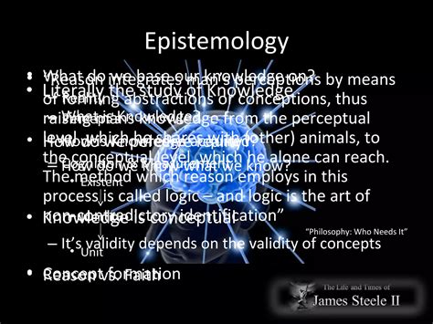Objectivism Philosophy For Life On Earth Ppt