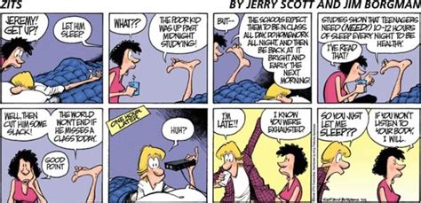 A Comic Strip With Two Women Talking To Each Other And One Man Holding